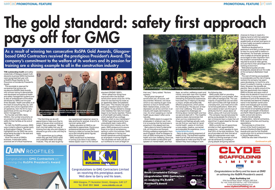 Safety First Approach Pays Off For GMG - GMG ContractorsGMG Contractors
